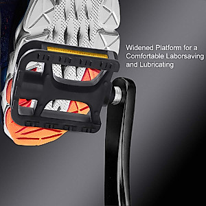 Bicycle Pedals, Mountain Bike Pedals Lightweight Bike Pedals for MTB BMX Pedal, Nylon Fiber Anti-Skid Pedals 9/16 Inch Spindle Road Bike Pedals Bicycle Platform Pedals