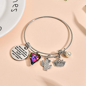 Aunt Gifts from Niece And Nephew Aunt Bracelet Aunt Christmas Gifts Best Aunt Ever Gifts Auntie Charm Bracelets Gifts for Women Gift for Aunt Meaningful Auntie Bangle Jewelry Presents for Aunty