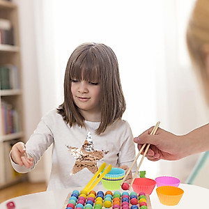 balacoo Bead Elimination Board Game for Adult Rainbow Ball Toy Wooden Toy