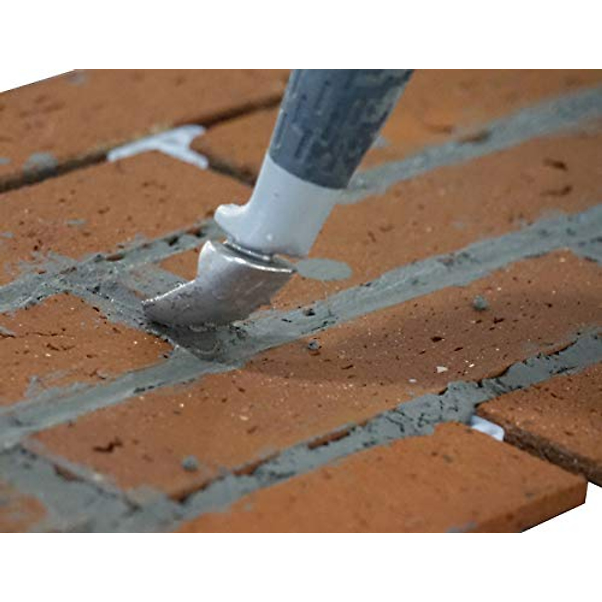 JINYO Mortar Trowel Rubber Handle Mortar Trowel Mortar Pointing Trowel Jointer Trowel Iron Bucket Handle Pointing Tool Narrow Bucket Brick