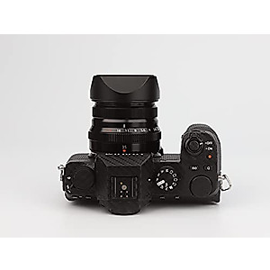 Haoge Lens Hood Metal Square Bayonet for Fujifilm XF35mmF2 R WR, XF23mmF2 R WR XC 35mm F2, Fuji 35mm F2, 23mm F2 Lens Hood, with Metal Front Cap, Replaces Fujifilm LH-XF35-2 LH XF35 2 Hood Shade