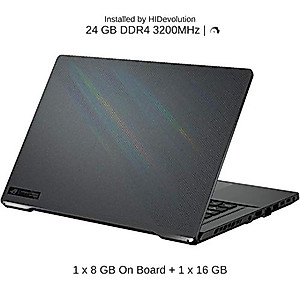 HIDevolution [2021] ASUS ROG Zephyrus G15 GA503QM 15.6" QHD 165Hz, 3.0 GHz AMD Ryzen 9 5900HS, RTX 3060, 24 GB 3200MHz RAM, 1 TB PCIe SSD, Eclipse Gray