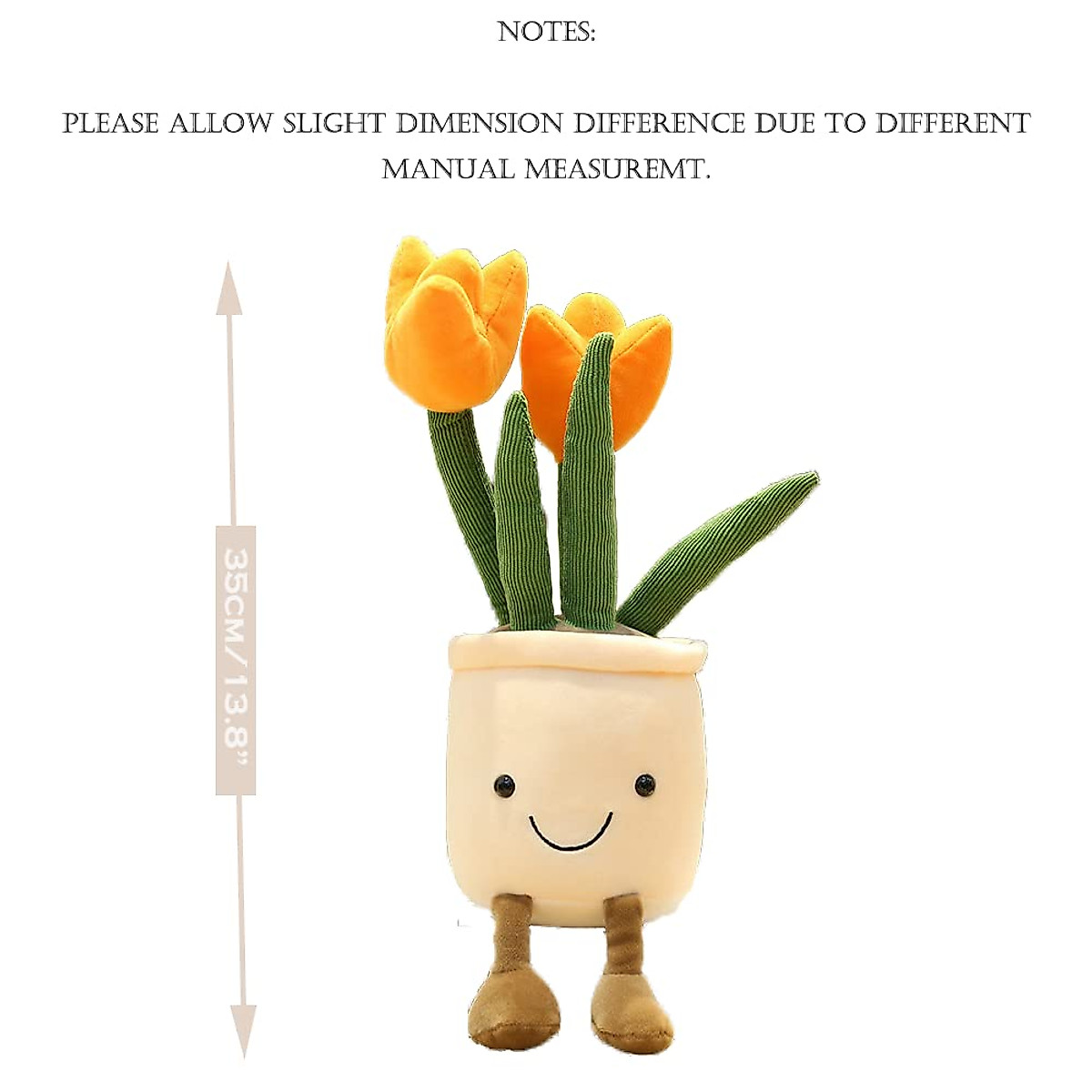 CHELEI2019 13.8" Plant Stuffed Animal,Tulip Plush Toy Flower Pot Stuffed Plush Pillow Doll