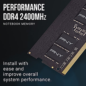 PNY Performance 8GB DDR4 2400MHz (PC4-19200) CL17 1.2V Notebook/Laptop (SODIMM) Computer Memory – MN8GSD42400