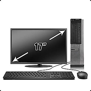 Dell OptiPlex 990 Desktop Computer Package - Intel Quad Core i5 3.1-GHz, 8GB RAM, 500GB HDD, 17 Inch LCD, DVD, Keyboard, Mouse, USB WiFi Adapter, Windows 10 (Renewed)