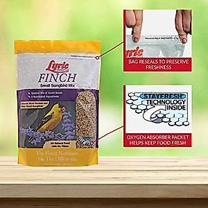 Lyric Finch - Small Songbird Wild Bird Seed - Attracts Goldfinches, House Finches, Purple Finches & More - 5 lb. Bag