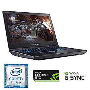 Acer Predator Helios 500 PH517-51-72NU Gaming Laptop, Intel Core i7-8750H, GeForce GTX 1070 Overclockable Graphics, 17.3" Full HD 144Hz G-Sync Display, 16GB DDR4, 256GB PCIe NVMe SSD, 1TB HDD