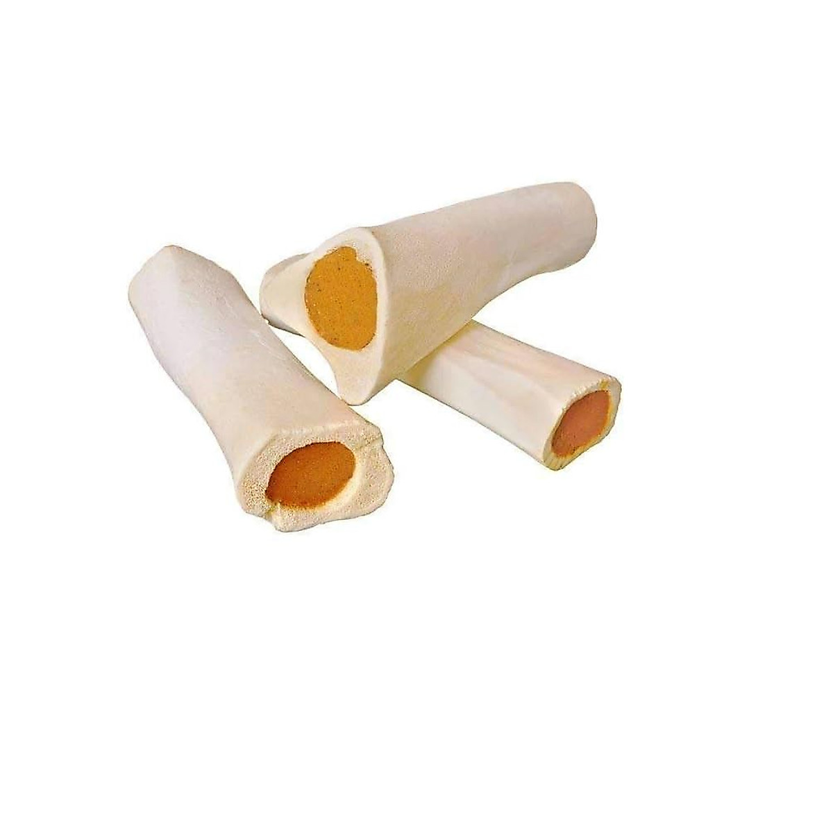 MPP Stuffed Cheese 6 Inch Shin Dog Bones Refillable Dental Chew Delicious and Nutritious (1 Bone)