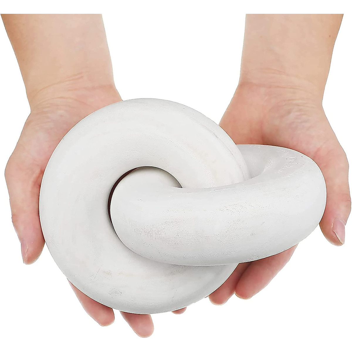 fghuim Decorative Wood Chain Home Decor Wood Knot Desk Shelf Decorations for Living Room Coffee Table Decor