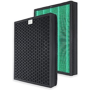 400/400S Replacement Filter for Coway AIRMEGA Max2 400 400S 400(G) 400S(G) Air Purifier, Max2 Green True HEPA and Active Carbon Filter Set, AP-2015-FP, 2 Pack