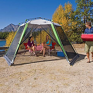 Coleman Screened Canopy Tent, 15 x 13 Shade Tent, Screened in Canopy Sun Shelter with Instant Setup