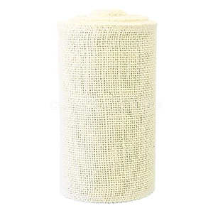 CleverDelights 6" Ivory Burlap Roll - Finished Edges - 10 Yards - Jute Burlap Fabric