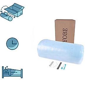 EYOBE Memory Foam Mattress Topper Twin XL 2 Inch Gel Infused Memory Foam Topper Twin Extra Long–Dorm Single XL Topper for Body Support & Pressure Relief – Ventilated Design – CertiPur Certified