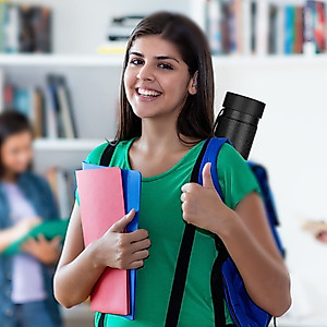 DEWEL Extendable Poster Tubes with Strap, Telescoping Transport Tube for Blueprint, Water-Resistant Art Drafting Maps Storage Holder, Expands from 22 to 38.5 inches, Black 3 Packs