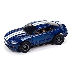 Auto World Xtraction 2018 Mustang GT (Blue) HO Scale Slot Car