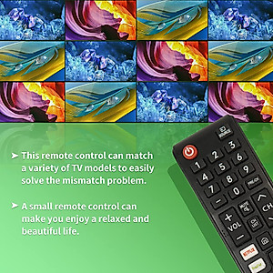 Universal Remote Control Replacement for Samsung Smart-TV LCD LED UHD QLED 4K Crystal UHD 6/7/8/9/TU-7000 Series Smart TVs, with Netflix, Prime Video Buttons(BN59-01315A/BN59-01315J/BN59-01315E)