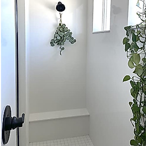 4 Pack - Suction Cup Holder Clip for Plants, Decor, Eucalyptus & Herbs - Hold Plants & Essential Oil Herbs in Place on Glass & Shower Artificial Eucalyptus Garland, Leaves, Vines, Home Decor