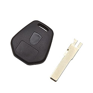 X AUTOHAUX 2pcs 3 Buttons Uncut Insert Key Fob keyless Entry Remote Control Key Case Shell Replacement for Porsche Cayenne 911 996 Boxster S 986