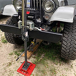 SEVEN SPARTA Base Stand & Handle Keeper Compatible with Hi Lift Jack Accessories Handle Bar Protector