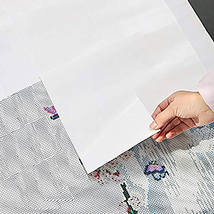 20 Sheets Diamond Painting Release Paper Non-Stick Reusable Paper Cover for Full and Partial Drills Diamond Painting Accessories (5.83 x 8.27 Inch)