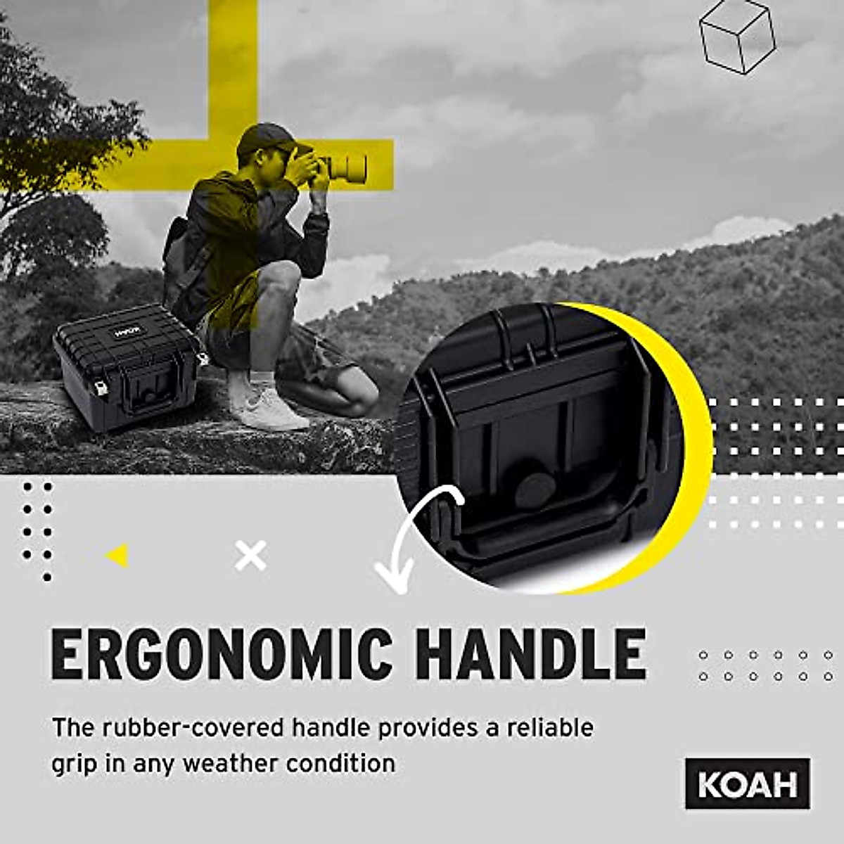 Knox Gear Koah Weatherproof Hard Case with Customizable Foam (10 x 9 x 7 Inch)