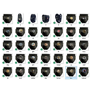 A Come and Take It Concho mounted on Genuine Black Leather Snuff Can Holder with Snap Closure