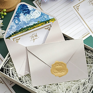 IKDJH 300 Pieces Gold Stickers for Envelopes Heart Embossed Envelope Seals Stickers for Wedding Party Self-Adhesive Wax Seal Stickers for Greeting Cards