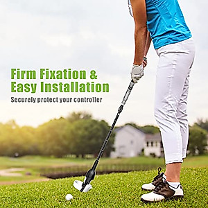 YOGES VR Golf Club Handle Compatible with Oculus Quest 2, Adjustable Length Realistic Golf Club Attachment for Quest 2, Virtual Reality Grips Accessories for Golf +, Golf 5 eClub