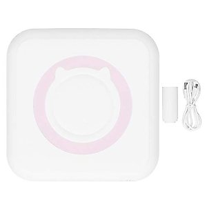 Gaeirt Mini Printer Portable Photo Printer, Pocket Printer Thermal Portable Wireless Bluetooth Bluetooth Label Printer 200dpi Support for Wireless Bluetooth 4.1(Pink)