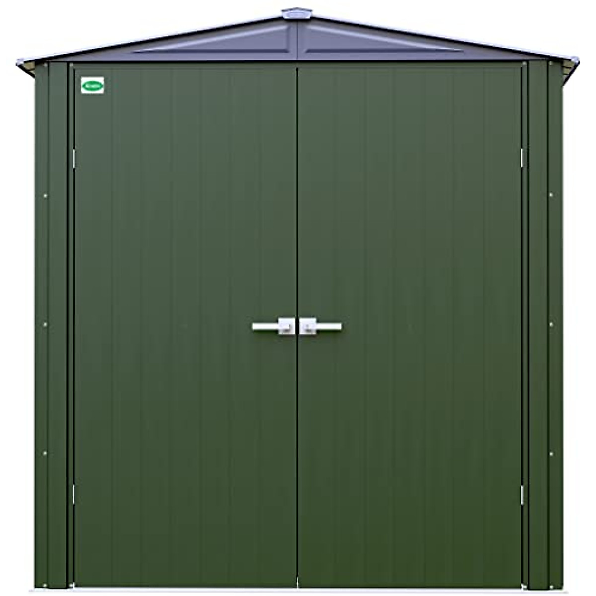Scotts 6' x 3' x 6' Garden Storage Cabinet, Compact Outdoor Lockable Metal Shed Kit for Backyard, Patio, and Lawn