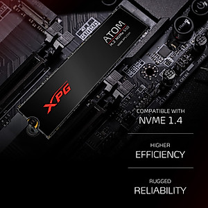XPG Atom 50 1TB PCIe Gen4 x4 NVMe 1.4 M.2 2280 Internal Solid State Drive SSD Up to 5,000 MB/s (AATO-50-1TCI)