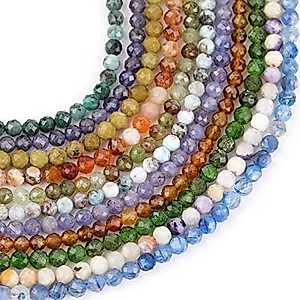 JOE FOREMAN AA Grade 4mm Natural Orange Fire Opal Gemstone Quartz Faceted Round Tiny Small Spacer Beads for Jewelry Making Bracelet Earrings Charms Full Strand 15"