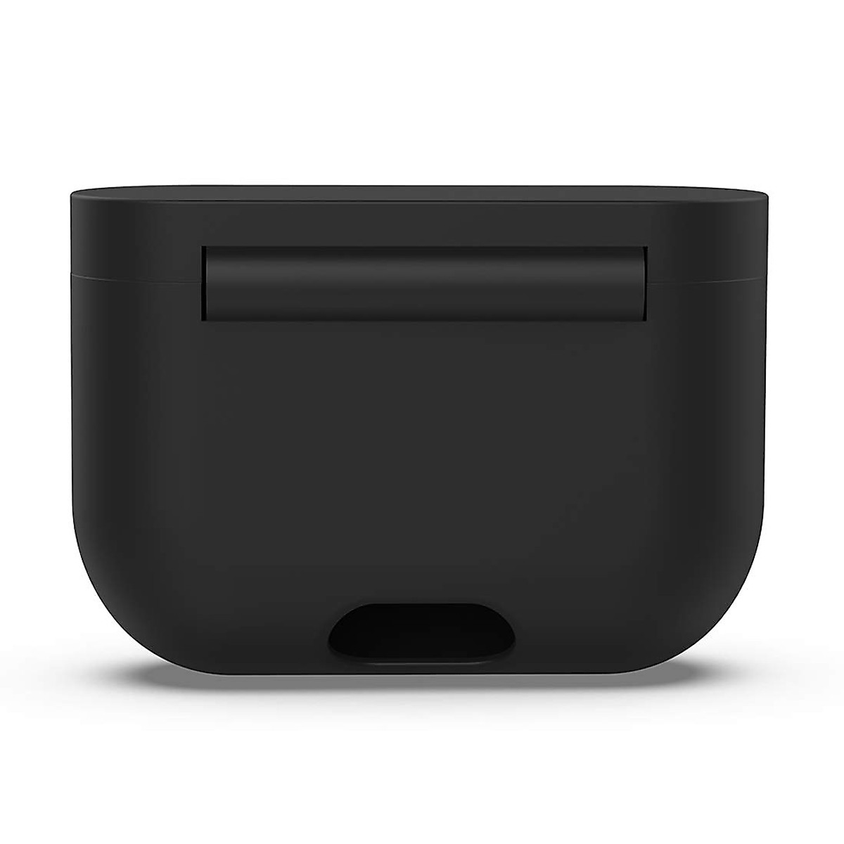 LOKEKE Soft Silicone Protective Case Cover Shell for Sony WF-1000XM3 Truly Wireless Noise Cancelling Headphones Charger Case(Silicone Black)