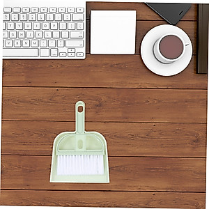 HOMOCONO 6 Sets Pet Broom Desktop Cleaning Tools Desk Broom and Pan Mini Desktop Sweeper Mini Broom Dustpan Kits Tiny Dust Pan Mini Pans Mini Keyboard Broom and Dustpan Tiny House Kit Pp