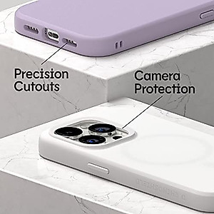 RhinoShield SolidSuit Case Compatible with Magsafe for [iPhone 13 Mini] | Shock Absorbent Slim Design Protective Cover with Premium Matte Finish 3.5M / 11ft Drop Protection - Classic White