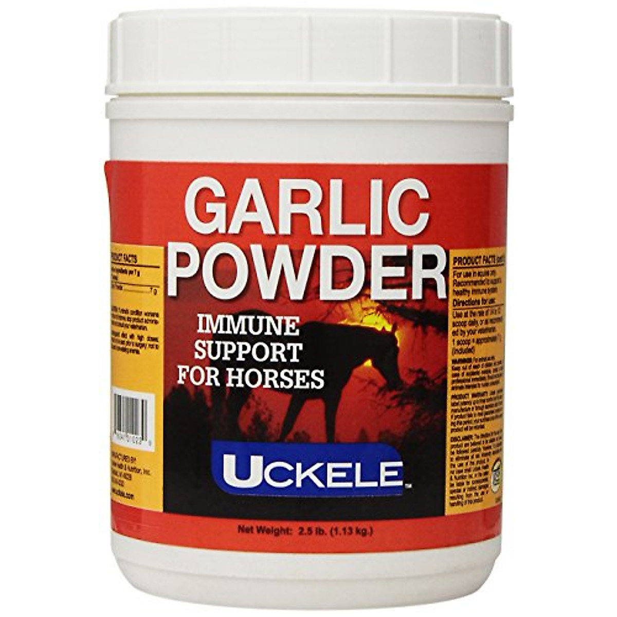 Uckele Garlic Powder Horse Supplement for Equine Immune Support - Horse Vitamin & Mineral Supplement - 2.5 pound (lb)