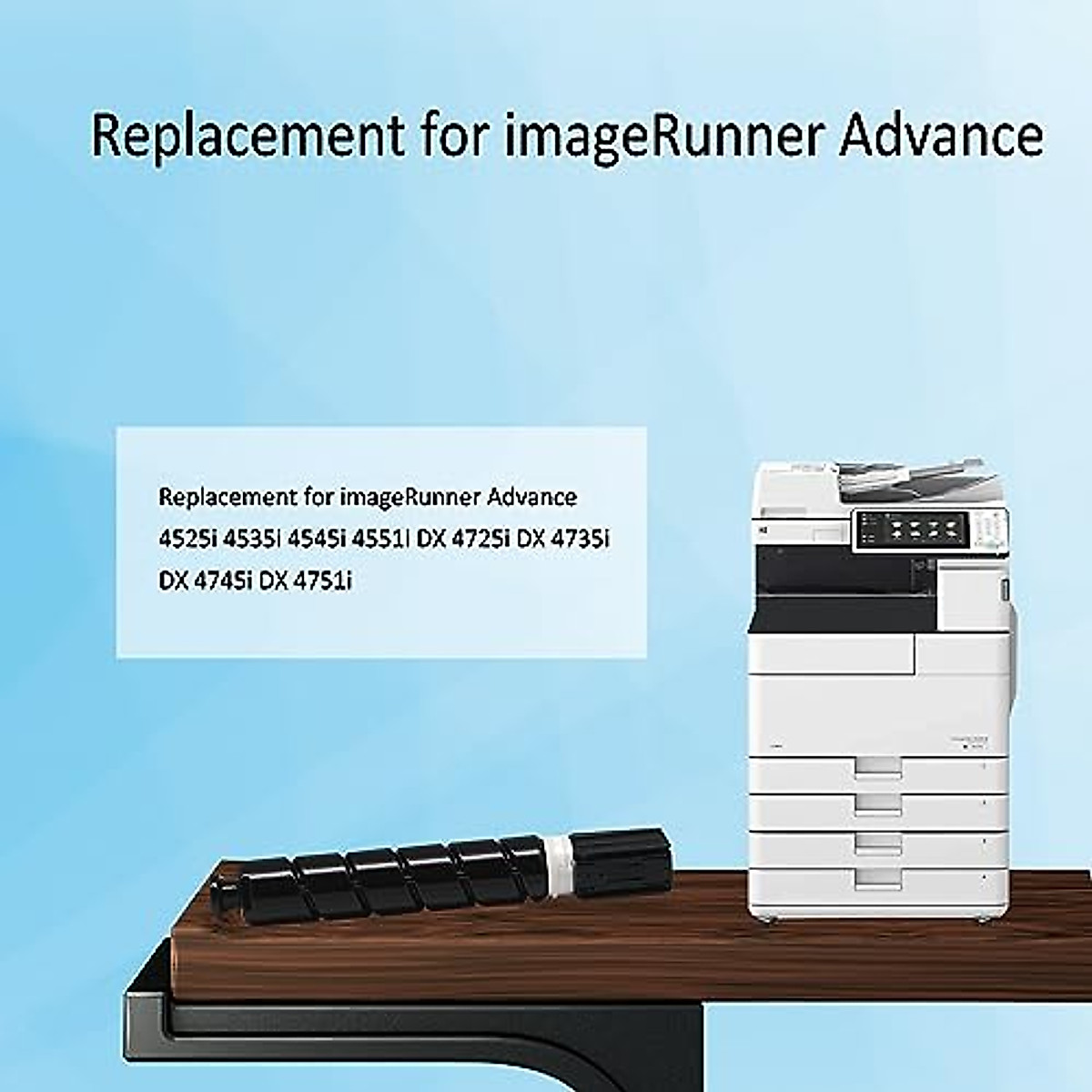 GPR57 GPR-57 Remanfactured 0473C003 Black Toner Cartridge Replacement for Canon imageRunner Advance 4525i 4535i 4545i (Black,42100 Pages)
