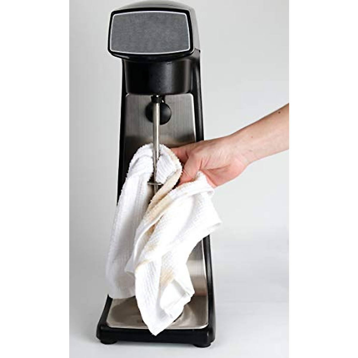 San Jamar KLC28C Kleen Spindle Mixer Sanitizing Cup, 4" Diameter x 7-3/4" Height