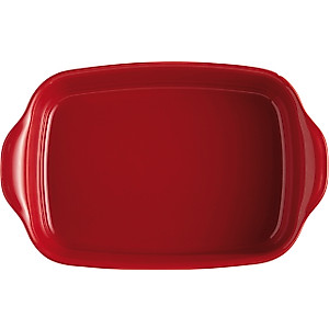 Emile Henry France Ovenware Ultime Rectangular Baking Dish, 11.4 x 7.5, Burgundy,349650