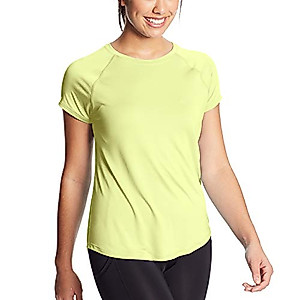 C9 Champion Women's Soft Tech Tee, Pale Yellow Green, Small