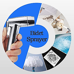 Handheld Bidet Sprayer for Toilet, Bidet Sprayer Shower Bathroom Water Spray Jet Spray Diaper Sprayer Feminine Hygiene Cleaning Premium Stainless Steel (Handheld Bidet Sprayer)