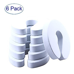 Door Pinch Guard （6 Pack） Baby Door Slam Stopper, Soft Foam Door Stopper. Prevents Finger Pinch Injuries, Slamming Doors, and Child or Pet from Getting Locked in Room