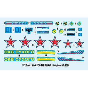 Hobby Boss Su-47 (S-37) Berkut Airplane Model Building Kit