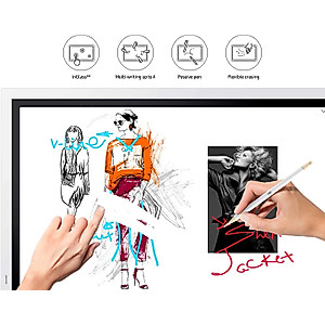 Samsung Flip 2 WM65R 65 Inch Digital Flipchart for Business 4K UHD 3840x2160 with Touch Screen, Wi-Fi, HDMI, USB and 3-Year Warranty (LH65WMRWBGCXZA) (Renewed)