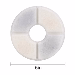 Wonder Creature Cat Water Fountain Filter Round, 16 Filters Pack, Compatible with Most Cat Fountain and Pet Water Fountain, Activated Carbon Filter
