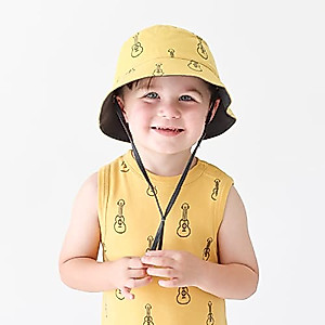 PARADE Organic Tank Rompers - Signature Prints Yellow Ukuleles 2T