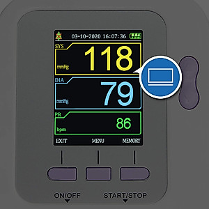 Fully Automatic CONTEC Blood Pressure Monitor Upper Arm Wrist Electronic Sphygmomanometer Adult Cuff