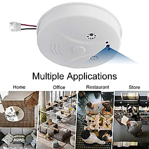 Hardwired Smoke Detector Hidden Camera | 4K Ultra HD Clarity | Wi-Fi & Live Viewing | Night Vision | Motion Detection | Hidden Camera for Home Security | Baby Pet Nanny Camera | No Audio