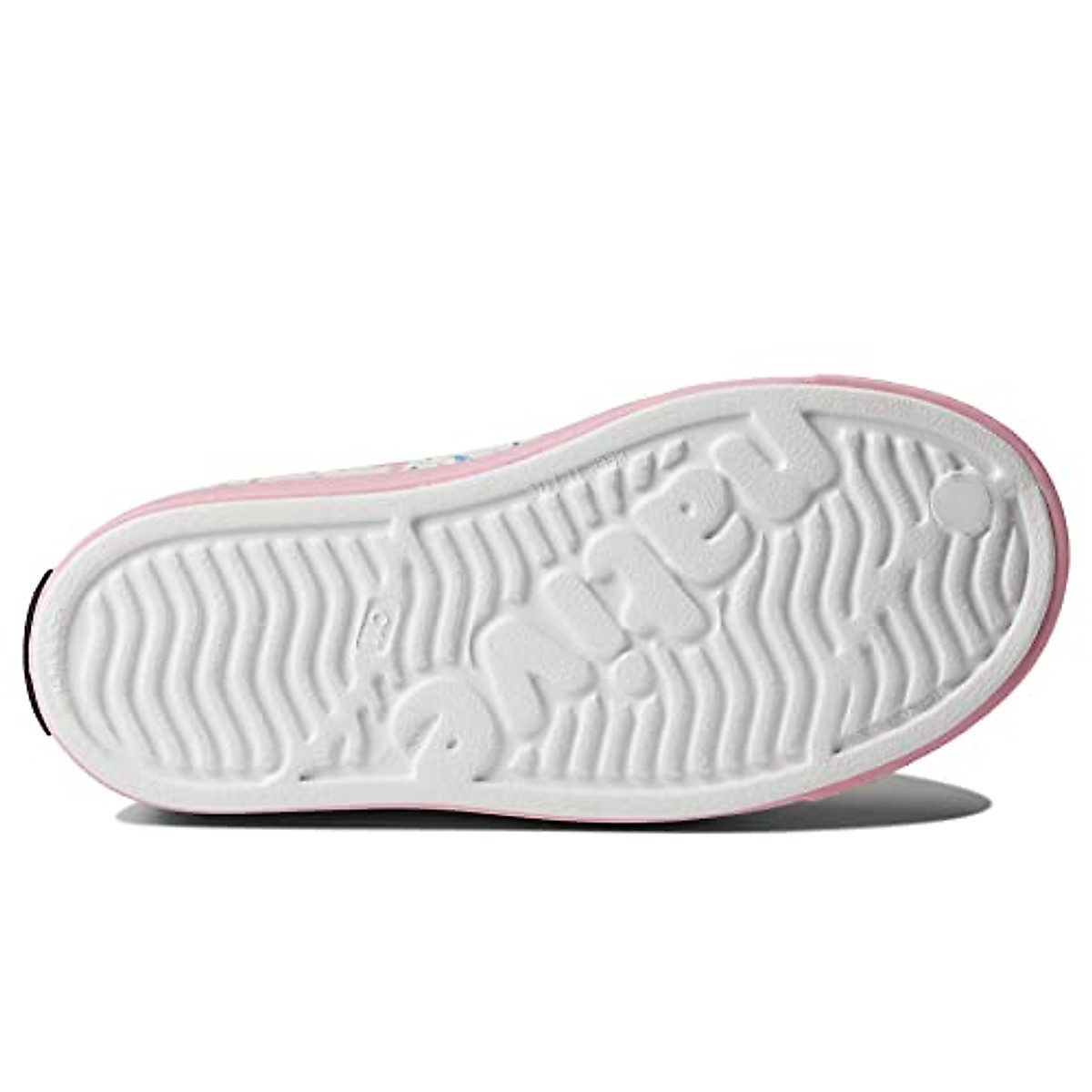 Native Shoes Jefferson Disney Print (Little Kid) Shell White/Princess Pink/Pastel Rad Confetti 13 Little Kid M