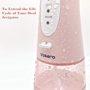 Vosaro USB Charging Cable Only Fit for Water Flosser Model FC159 FC1591 FC156 FC256 FC259, with Charge Port Caps to Protect Oral Irrigator, Charge Port Cover and USB Charging Cord Replacement Parts